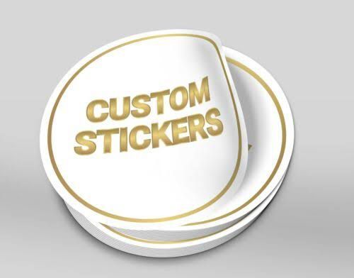 50 Pcs Custom Logo stickers For Your Business - wedding stickers ...