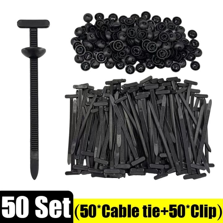 Universal Nylon Cable Tie Buckle Auto Fastener Screw Replacement Clip ...