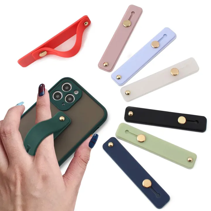 Wrist Band Hand Band Finger Grip Mobile Phone Holder Stand Push Pull ...