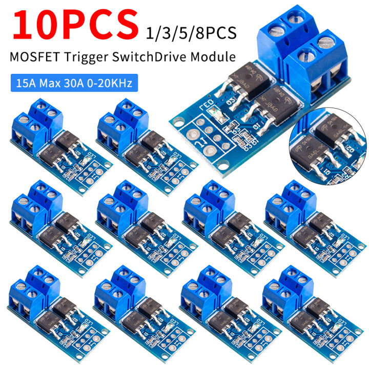 15A 400W MOSFET Trigger Switch Drive Module PWM Regulator Control Panel ...