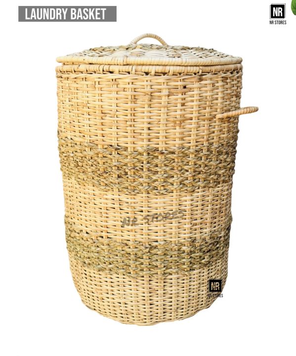 Laundry Basket, Cane laundry Basket, endum kuda | Daraz.lk