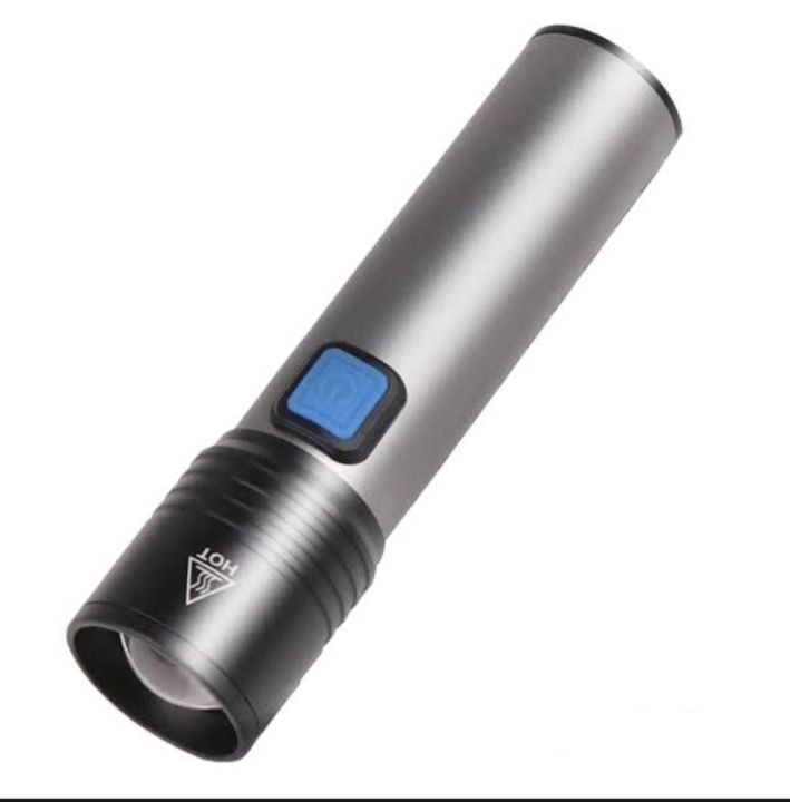 led flashlight torch powerful flashlight rechargeable led usb cable ...