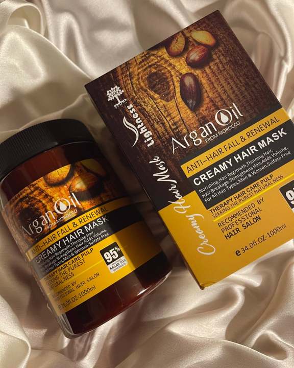 Original Argan Oil Creamy Hair Mask 1000 ml | Daraz.pk