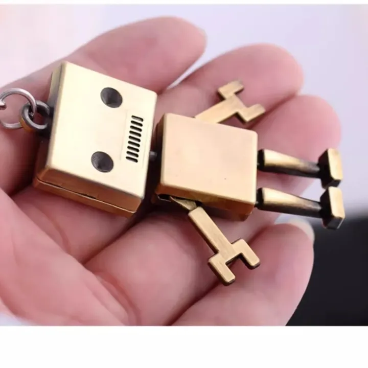 Moveable Robot Keychain Retro Industrial - Vintage Mechanical Arm Key ...