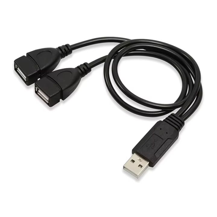 USB 2.0 Splitter Cable USB Double Splitter Adapter Cable USB 1 to 2 ...