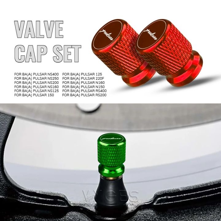 Motorcycle Standard Valve Cap Set Tire Caps Set For Bajaj Pulsar NS400 ...