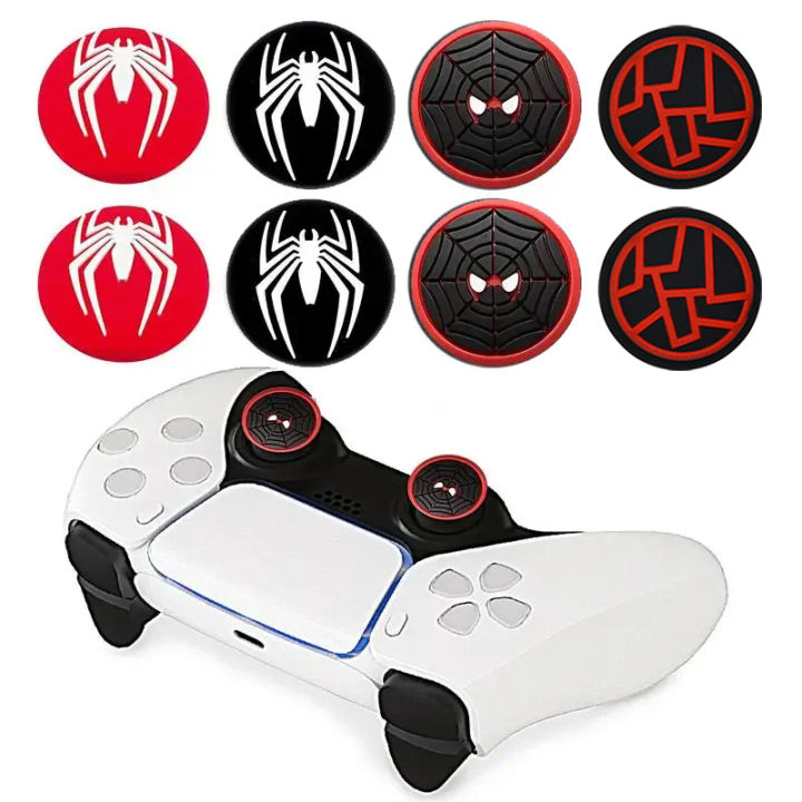 4Pcs Silicone Gaming Controller Thumbstick Grip Cap Joystick Cap Anti ...