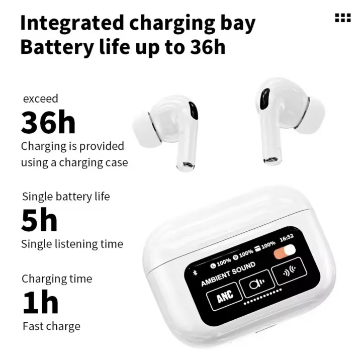 (Preorder) A9 pro Wireless touch screen Bluetooth Headphones, Wireless ...