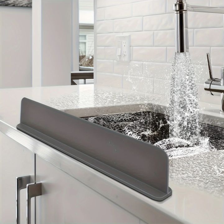 Silicone Sink Baffle Splash Guard Protect Cloth From Splashing Water ...