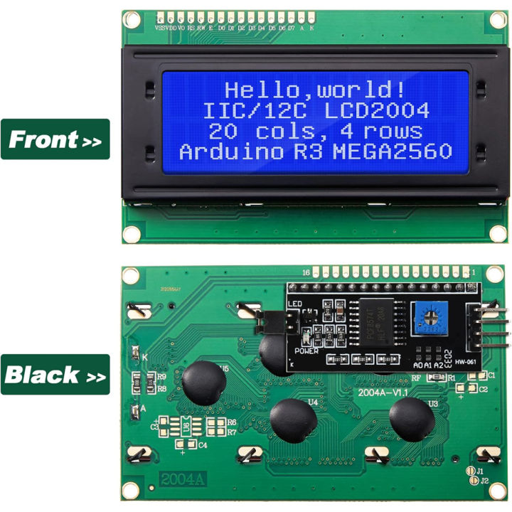 LCD2004 2004 LCD Module Blue/Green/White Screen 20X4 Character LCD ...