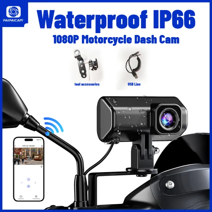 Accesorios Moto 1080P Motorcycle Camera DVR Para IP66 Waterproof Sport ...