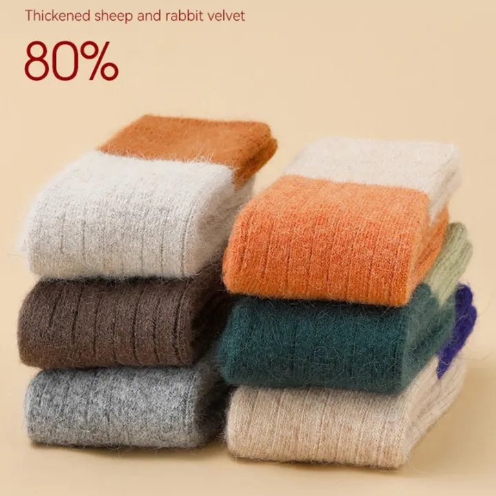 Socks Girl Wool Child Keep Warm Baby Girls Children's Winter Infant ...