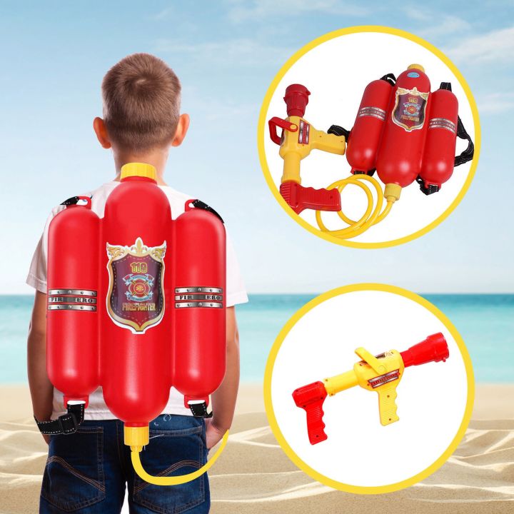2500ML Firefighter Backpack Water Gun Blaster for Kids,Tank with Hose ...