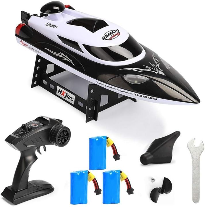 RC boat HJ806 47cm RC 30km/h High Speed Racing Boat Water Cooling ...