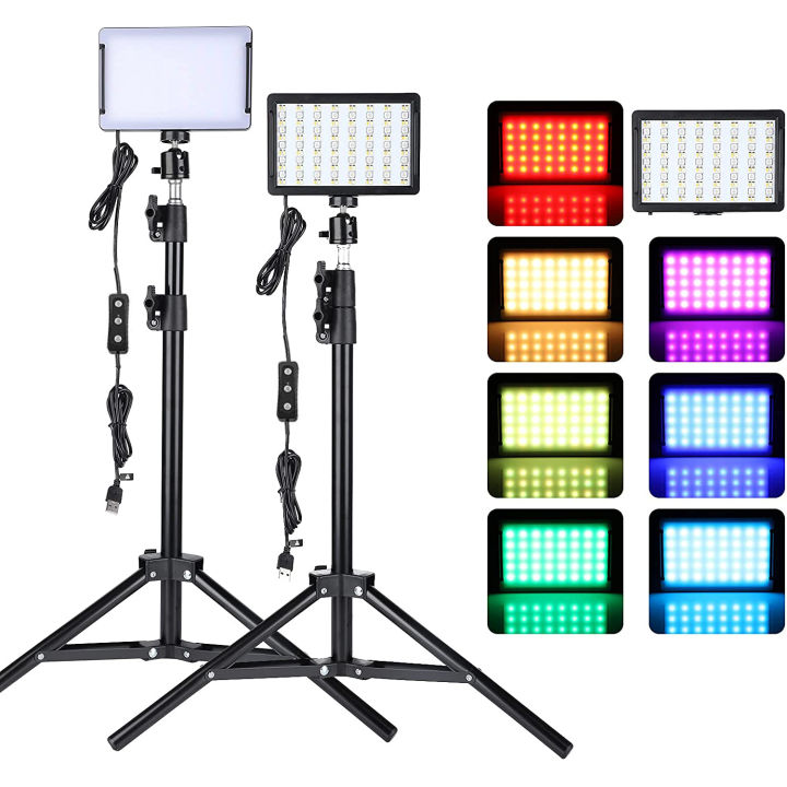 Led Video Light Camera Photography Lighting Kit With Tripod Stand 4 ...