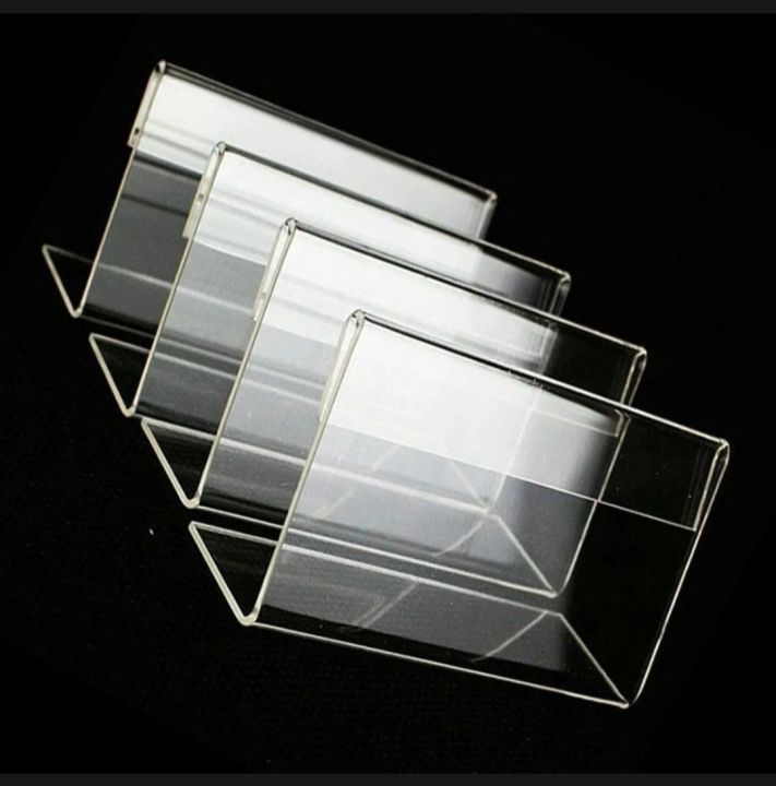 x5 pcs mini acrylic sign display holder price name card tag label stand ...