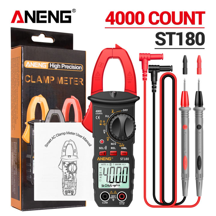 ANENG ST180 Smart Clamp Multimeter 600V Meter AC/DC Voltage Tester ...