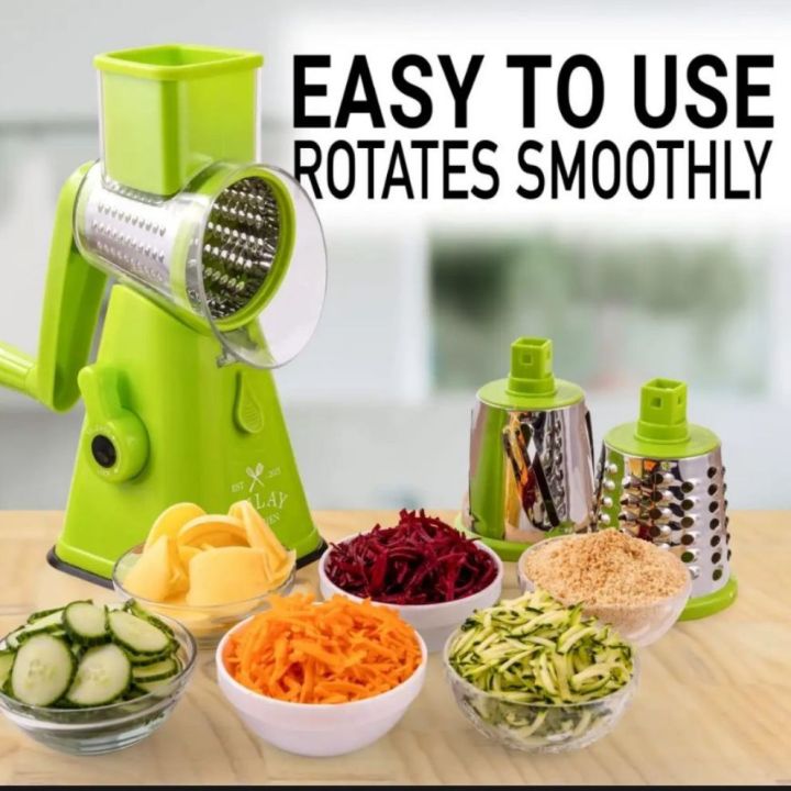 3 in 1 Vegetable Cutter, Multifunctional Vegetable Slicer, Drum Slicer ...