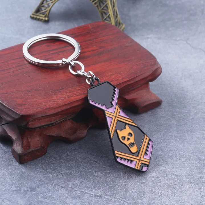 JOJOS Bizarre Adventure Keychain Japanese Anime Kira Yoshikage Tie Key ...