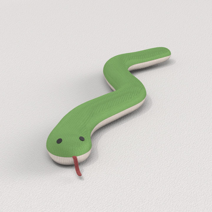 Cat Teaser Plush Toy Simulation Plush Snake Interactive Teasing Bite ...