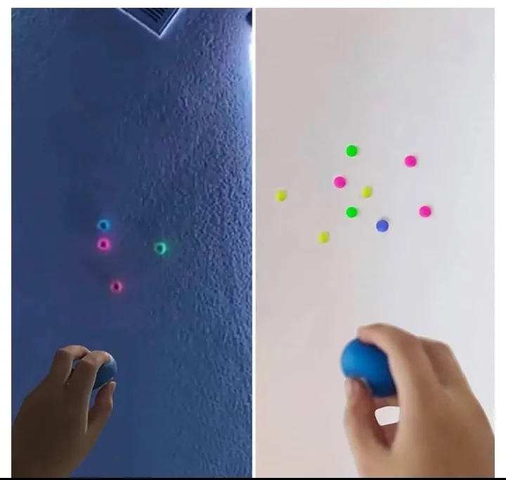 Pack of 3 Sticky Neon Ooze Balls, Squish or Splat | Daraz.pk