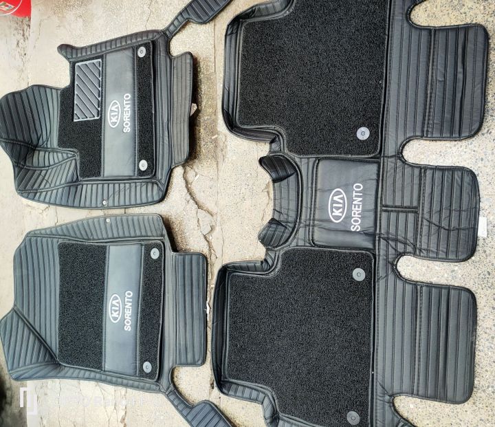 Kia Sorento 10D Floor Mats with Grass Mats with Trunk Mat Premium ...