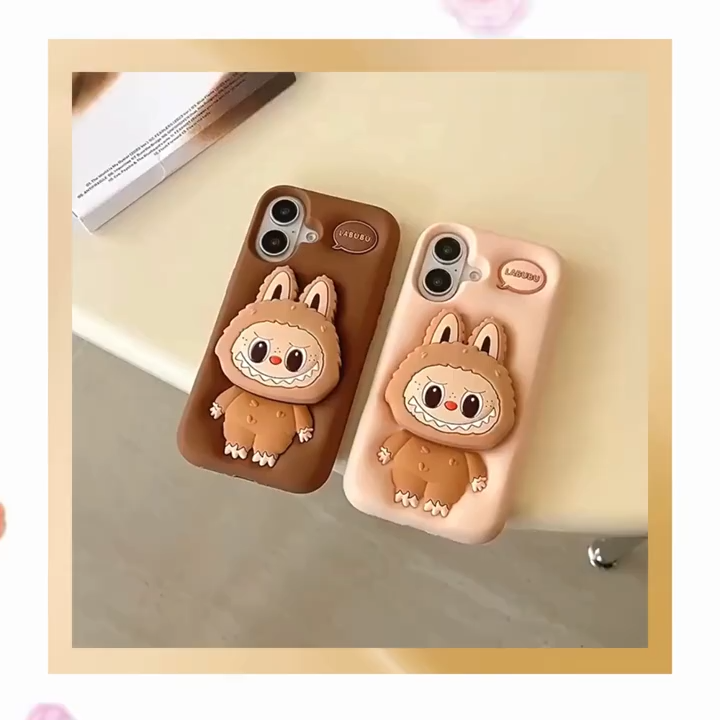 CAMMY Labubu Cartoon Cute Case For iPhone 16 15 14 13 12 11 Pro Max X ...