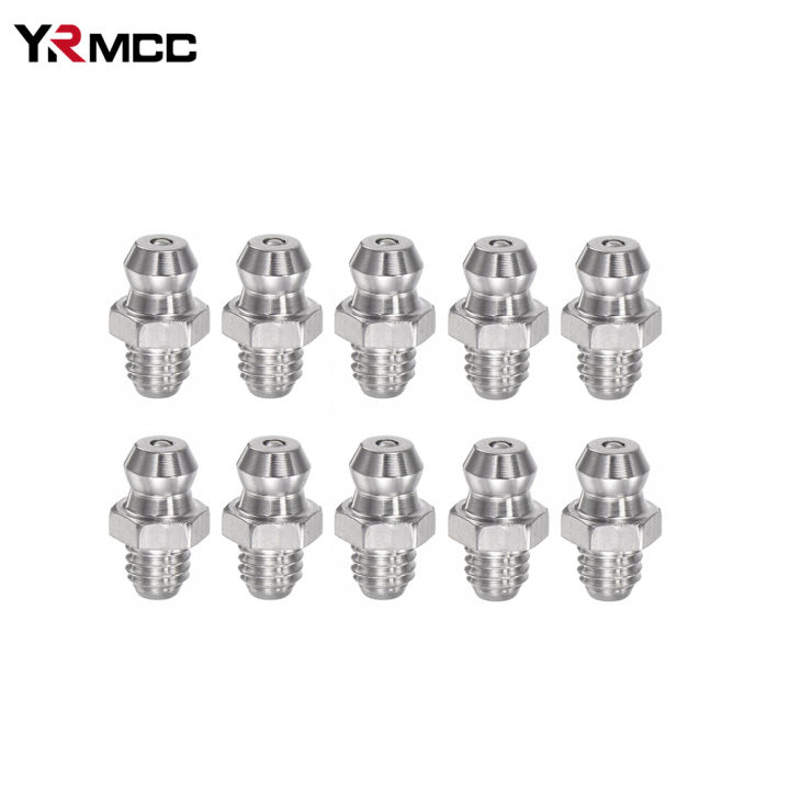 10/20PCS Grease Gun Coupler Steel Connector Fittings Grease Nipple M6 ...