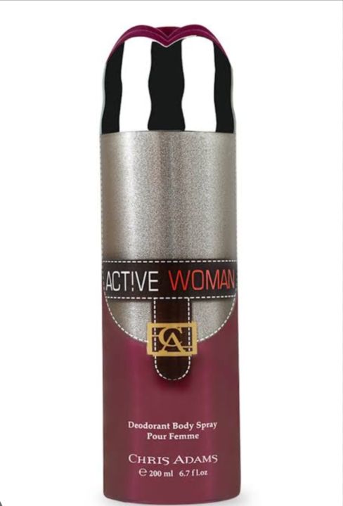 Active Woman Deodorant Body Spray For Womens Chris Adams 200ml | Daraz.pk
