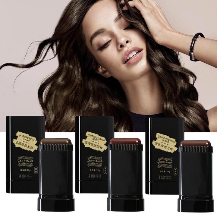 Portable Hair Dye Brush Hair Color Stick Temporary Root Coverage Stick ...
