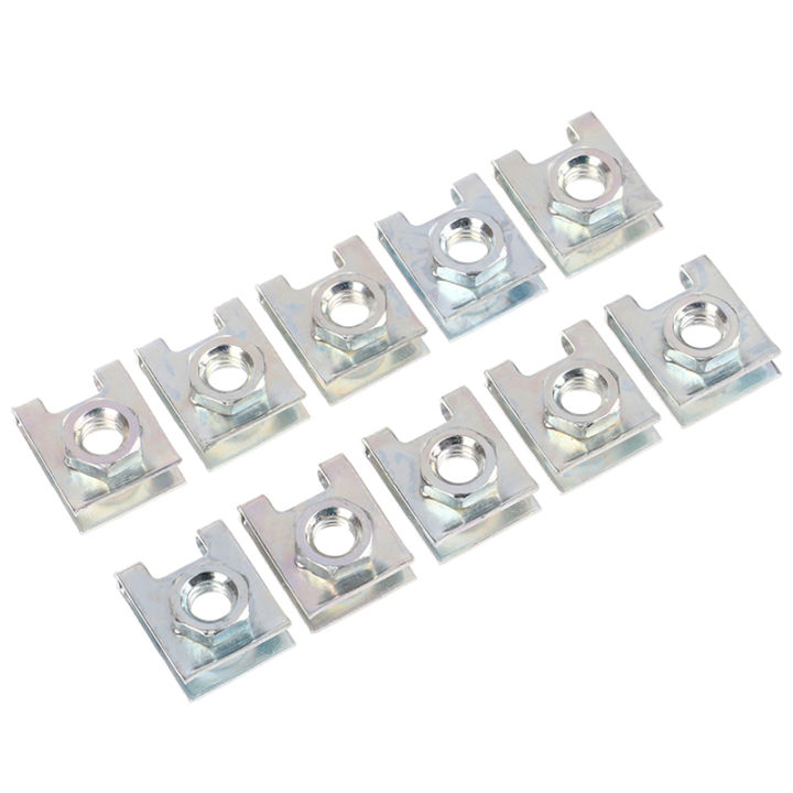 10pcs M6 For Motorcycle Car U Nuts Speed Clip Fastener Assorted Kits ...
