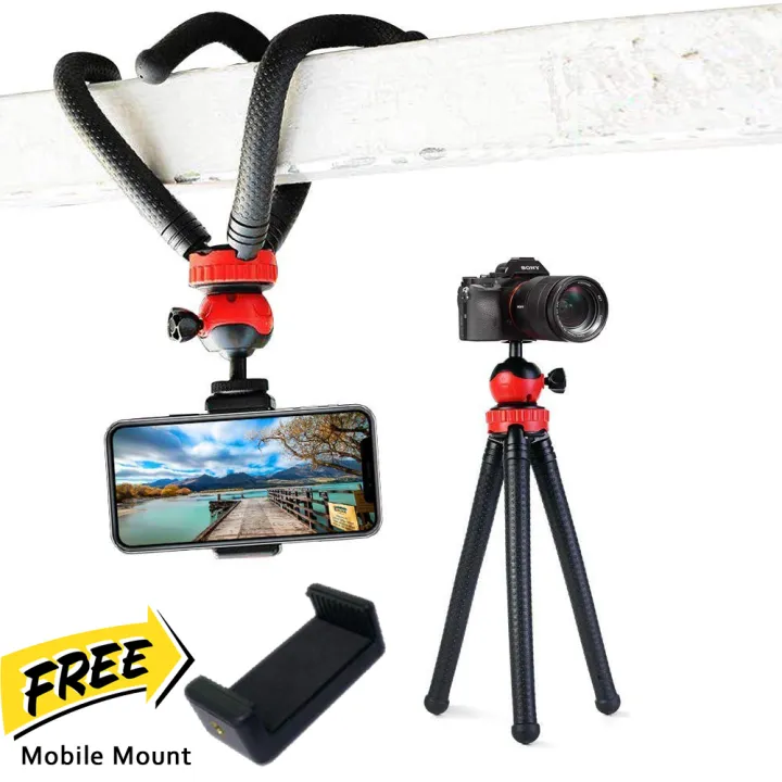 Portable Flexible Octopus Tripod – Universal Stand for Mobile Phones ...