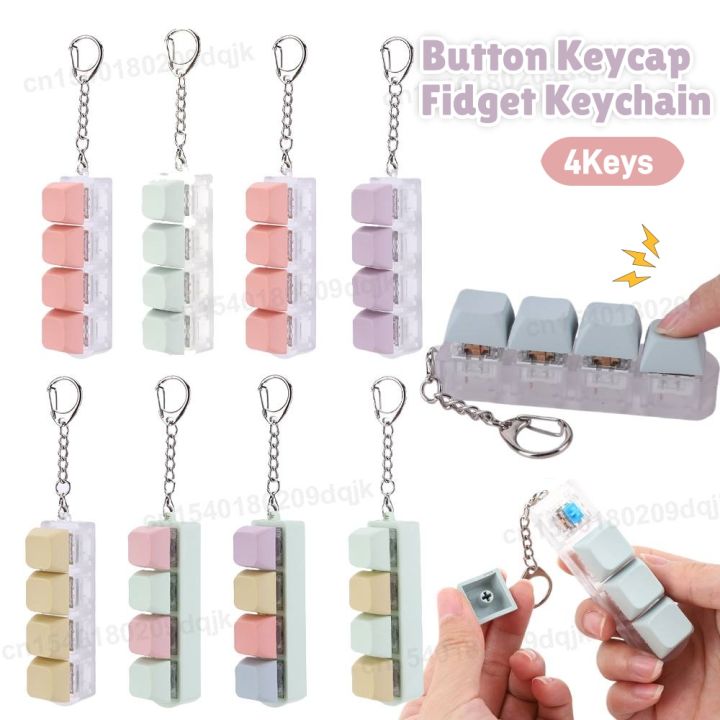 4 Keys Mechanical Keyboard Axis Tester LED Keyboard Key Toy Stress ...