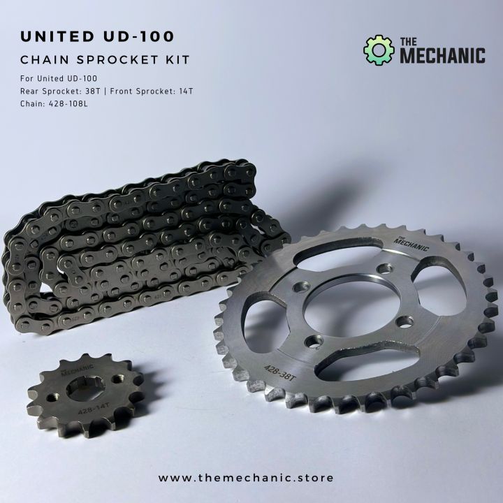 Chain Sprocket Kit United UD 100 | Daraz.pk