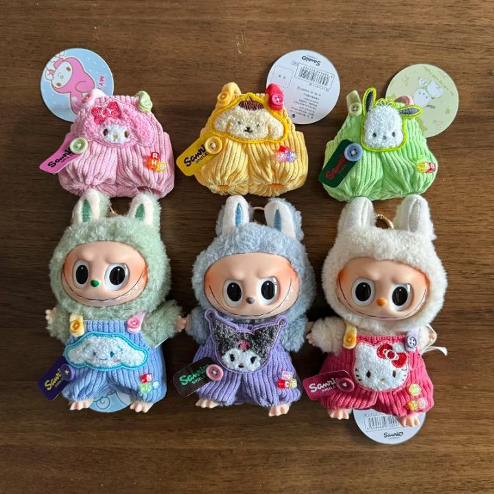 Sanrio Doll Clothing for V1 V2 Labubu Kawaii Anime Hello Kitty Melody ...