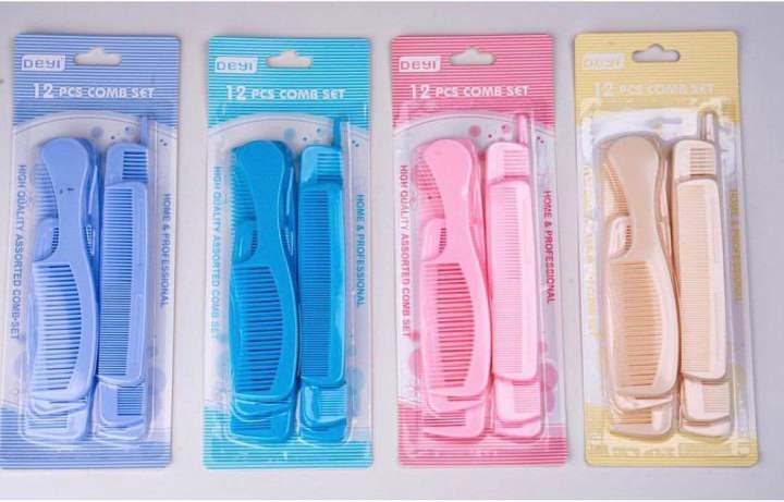 Hair Styling Comb Set 12-Piece – Multi-Design Pack for Kids & Adults ...
