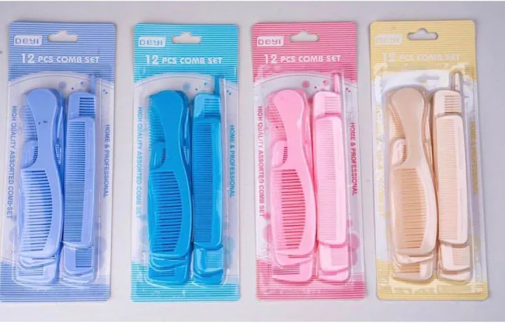 Hair Styling Comb Set 12-Piece – Multi-Design Pack for Kids & Adults ...