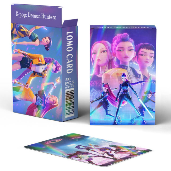 30 K-POP Demon Hunter Huntrix Derpy photo card Anime Collection set two ...