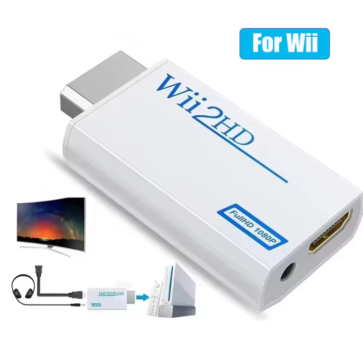 Full HD HDMI-Compatible Adapter For Wii Console Converter with 3.5mm ...