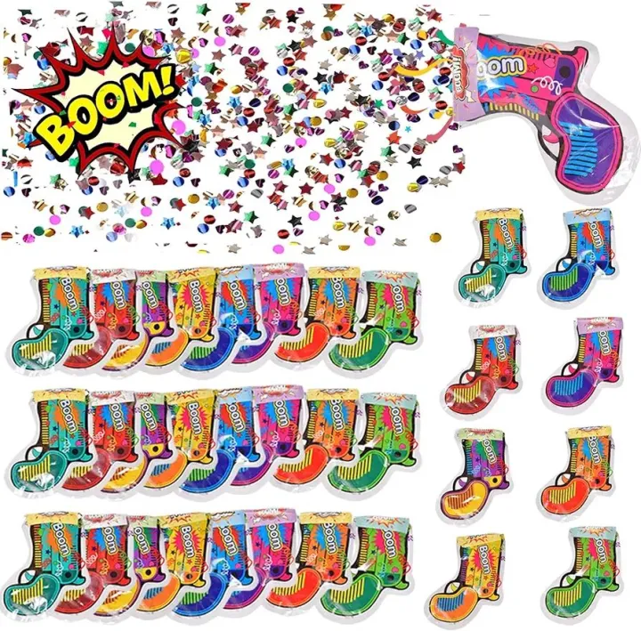Party Confetti Cannon, Pack of 6 Confetti Birthday Confetti Cannon Set ...