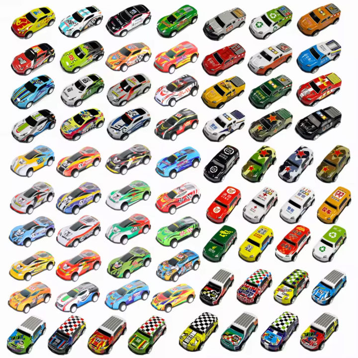 100Pcs Alloy Diecast Car Mini Cars Model Se tToys for Boys Sliding ...