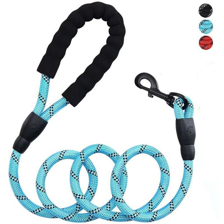 Pet Reflective Leash Nylon Round Leash Explosionproof Punch Leash Dog ...