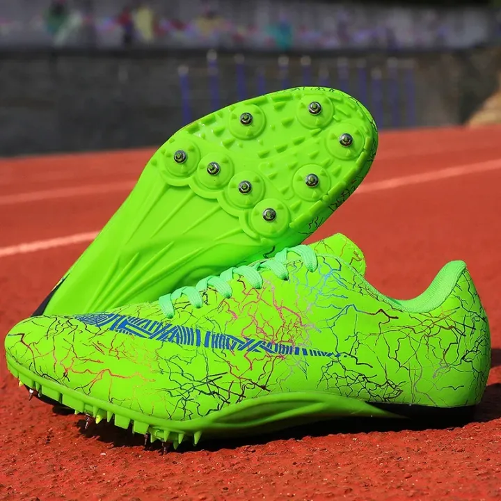 Track Spike Men Running Sprint Shoes Long Jump Light weight Athletic ...