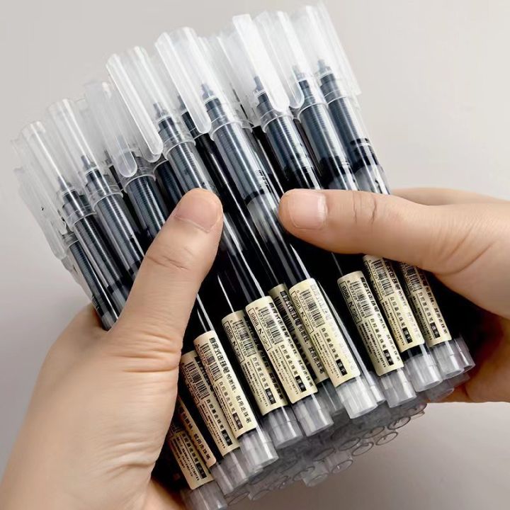 10-Pack of High-Capacity Direct Liquid Rollerball Pens, Suitable for ...