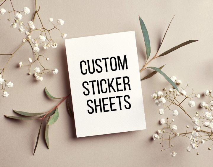 Custom Sticker Sheet , Whole Sale Sticker’s, Upload Your Design | Daraz.pk