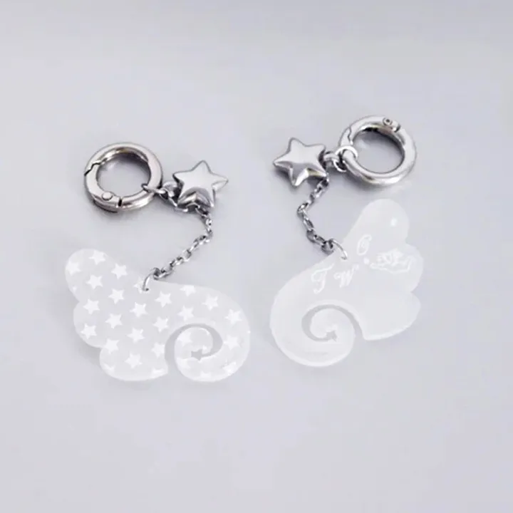Cute Design Angel Wing Keychain; Airpod Pendant; Stylish Girl's Bag ...