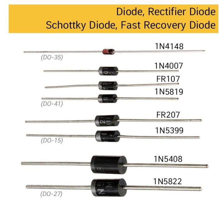 1N4148 1n4001 1n4004 1n4007 1n5399 1n5404 1n5406 1n5408 fr107 fr207 ...