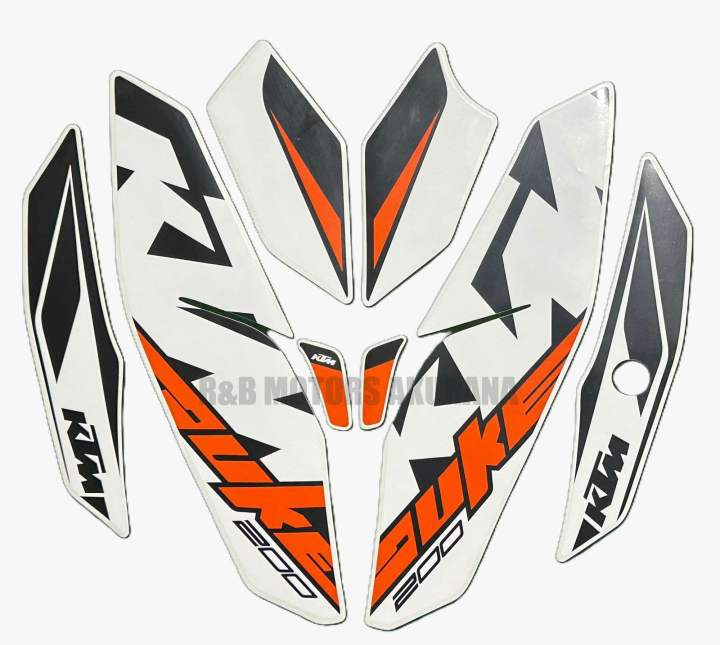 Ktm Duke 200 While Bike Complete Sticker Kit | Daraz.lk