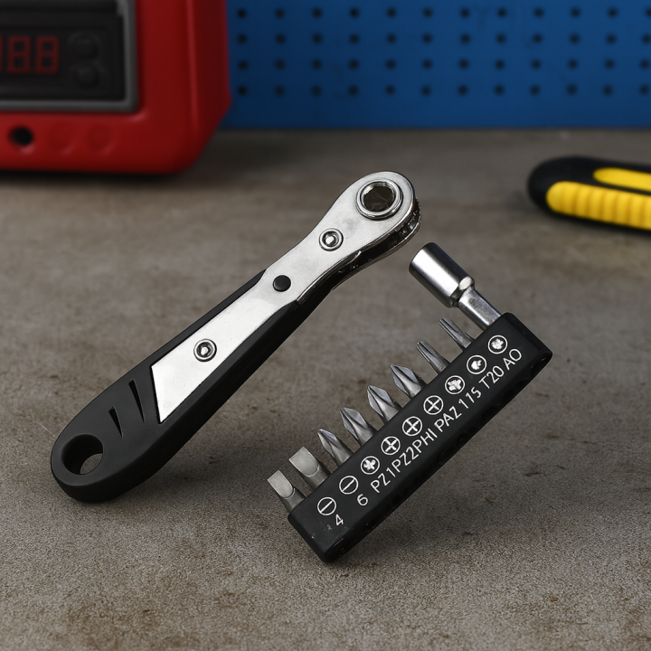 Right Angle Screwdriver Set T25, Mini Ratcheting 90 Degree Offset ...