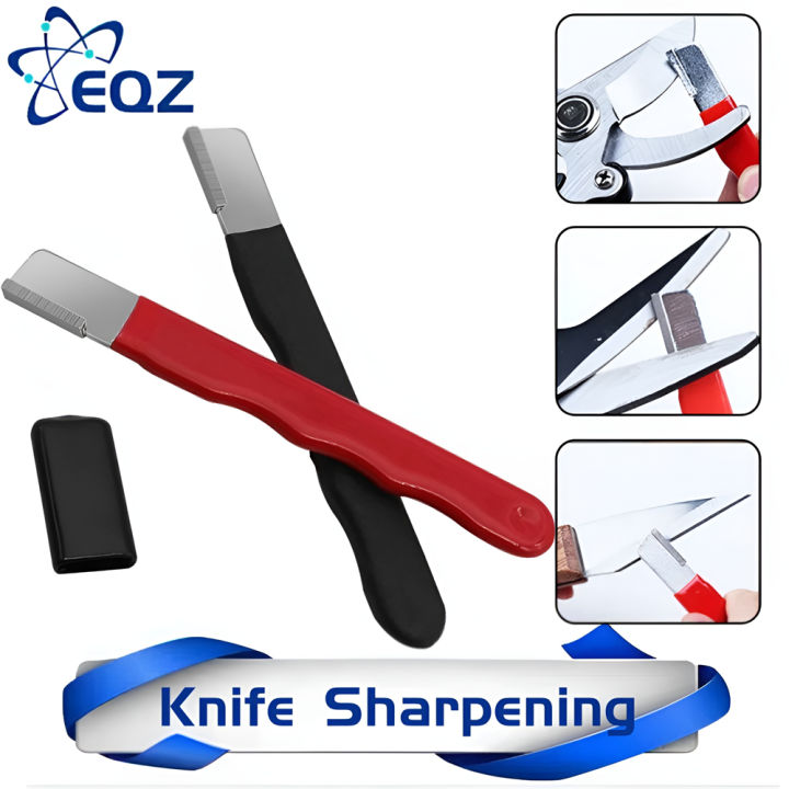 Metal Knife Pruning Sharpening Stone Handheld Garden Shear Scissors ...